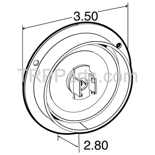 LIGHT-LED MKR/CL YEL 2DIO W/ FLG M10