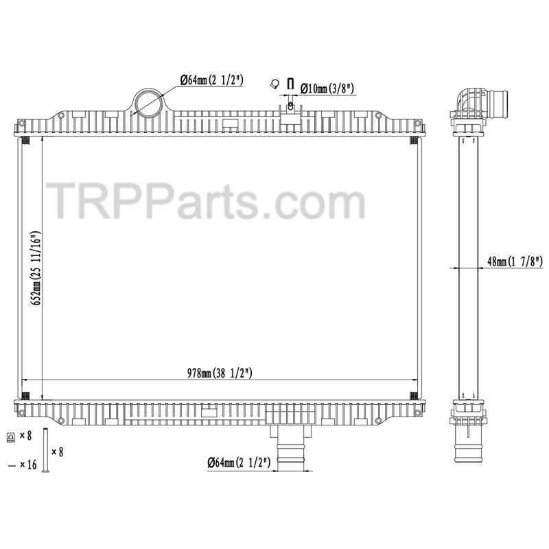RADIATOR-KENWORTH 11-13